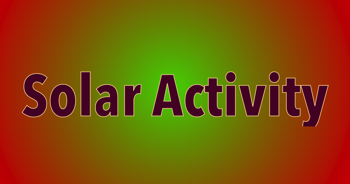 Solar Activity: How to read these graphs